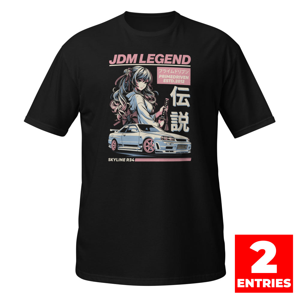 Skyline R34 Girl Shirt – Prime Driven